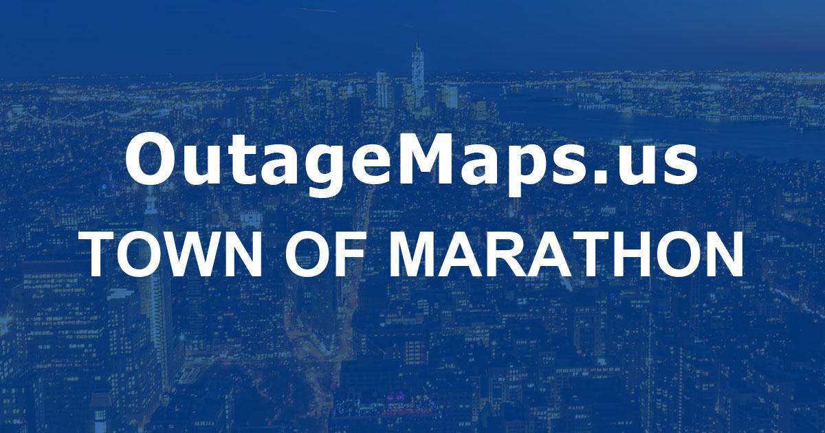 Town of Marathon Power Outages Map