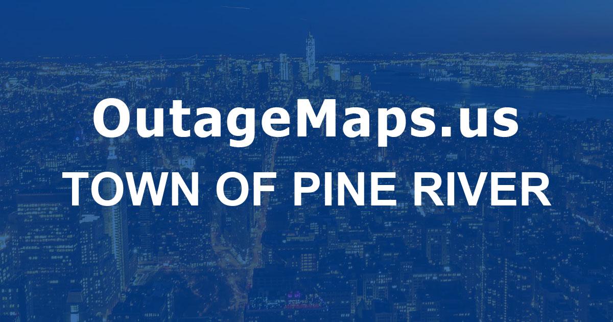 Town of Pine River Power Outages Map