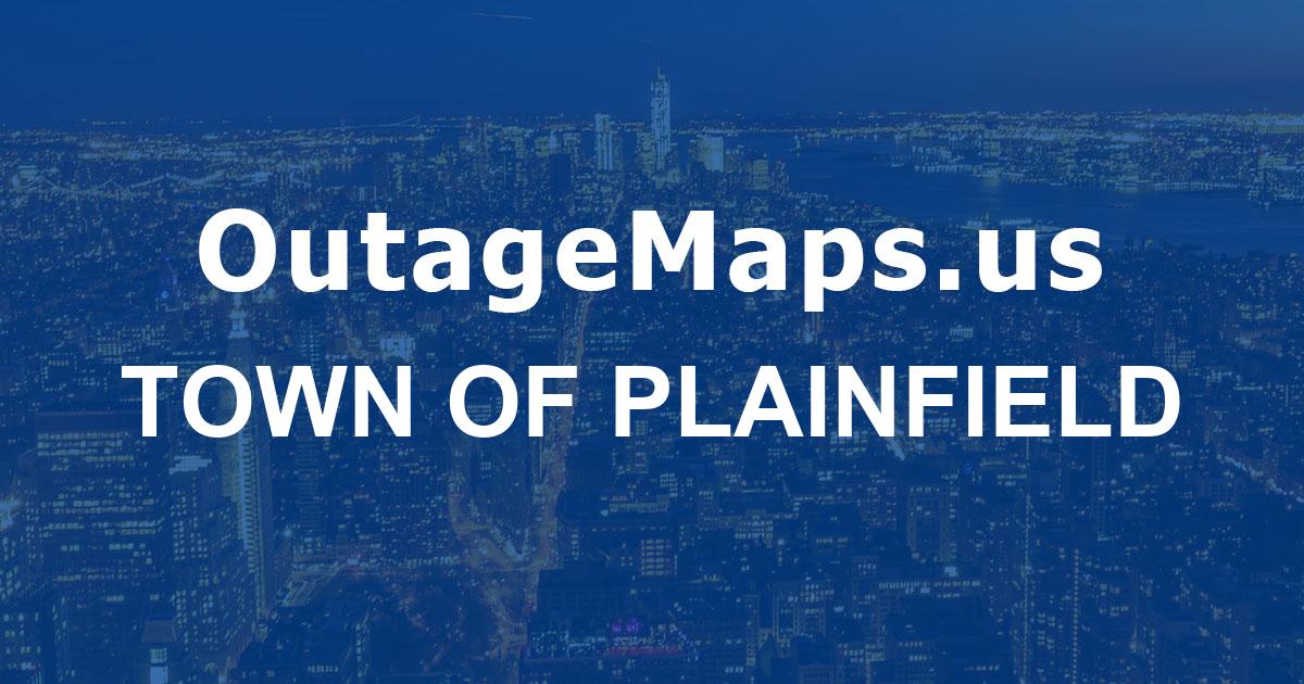 Town of Plainfield Power Outages Map
