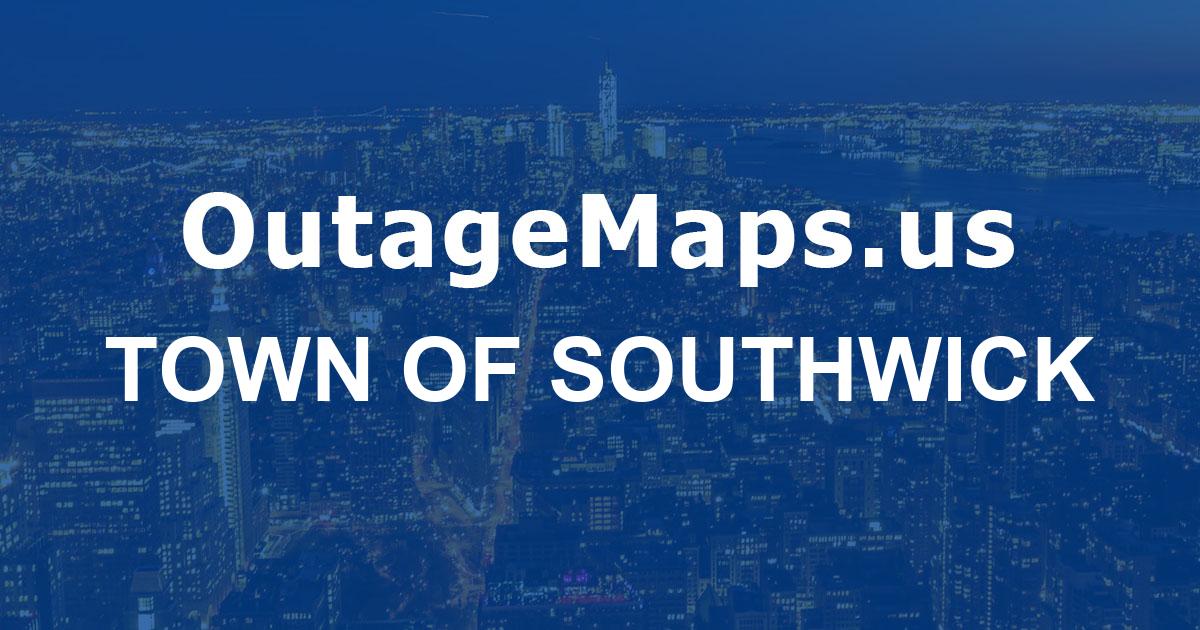 Town of Southwick Power Outages Map