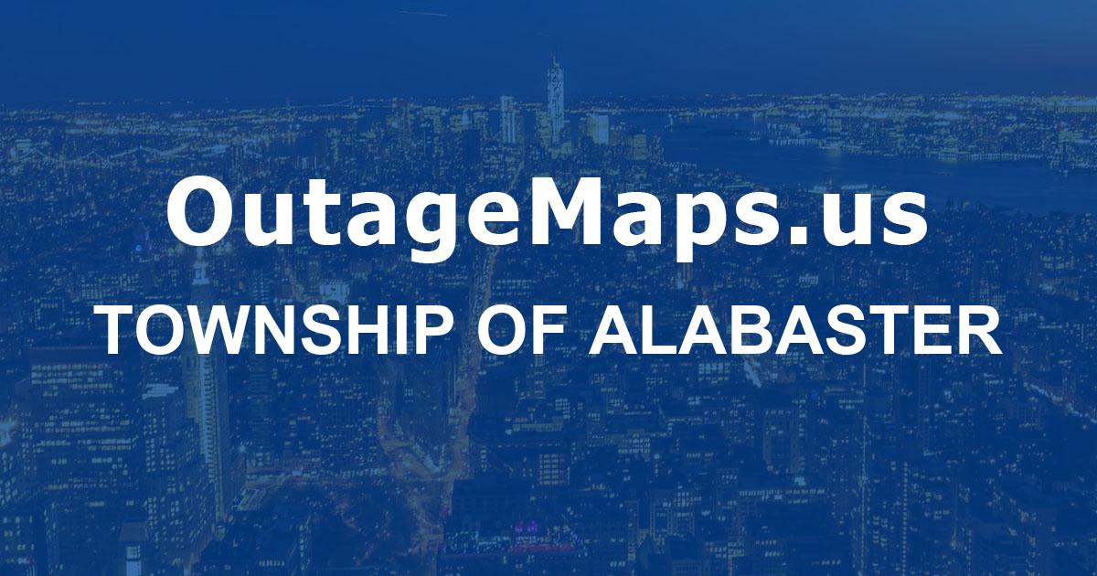 Township of Alabaster Power Outages Map