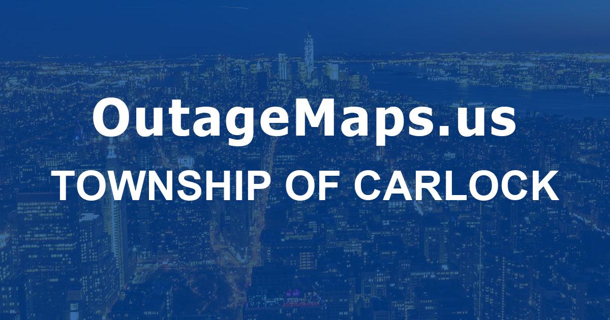 Township of Carlock Power Outages Map