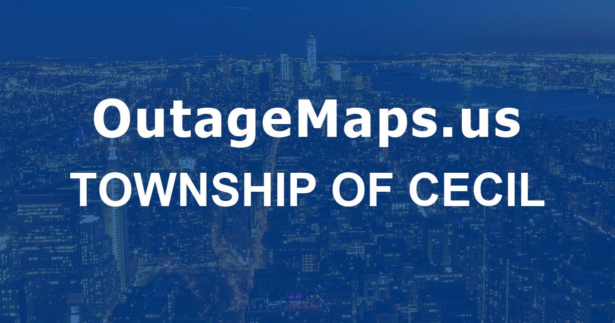 Township of Cecil Power Outages Map