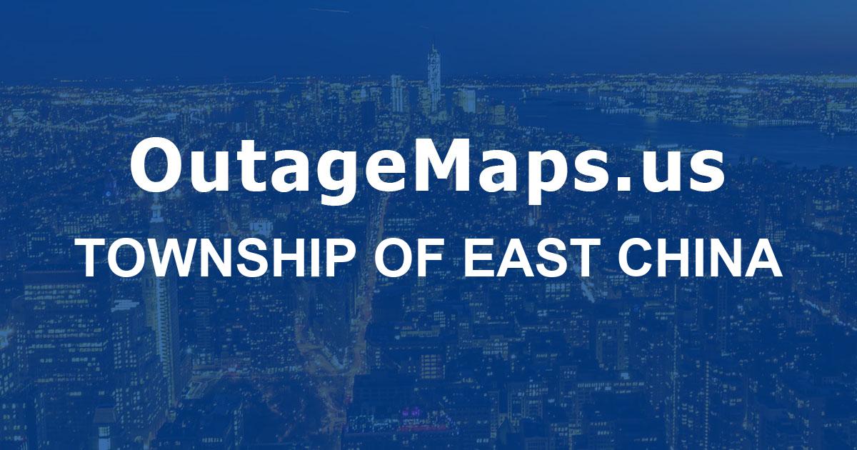 Township of East China Power Outages Map