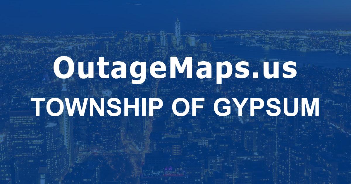 Township of Gypsum Power Outages Map