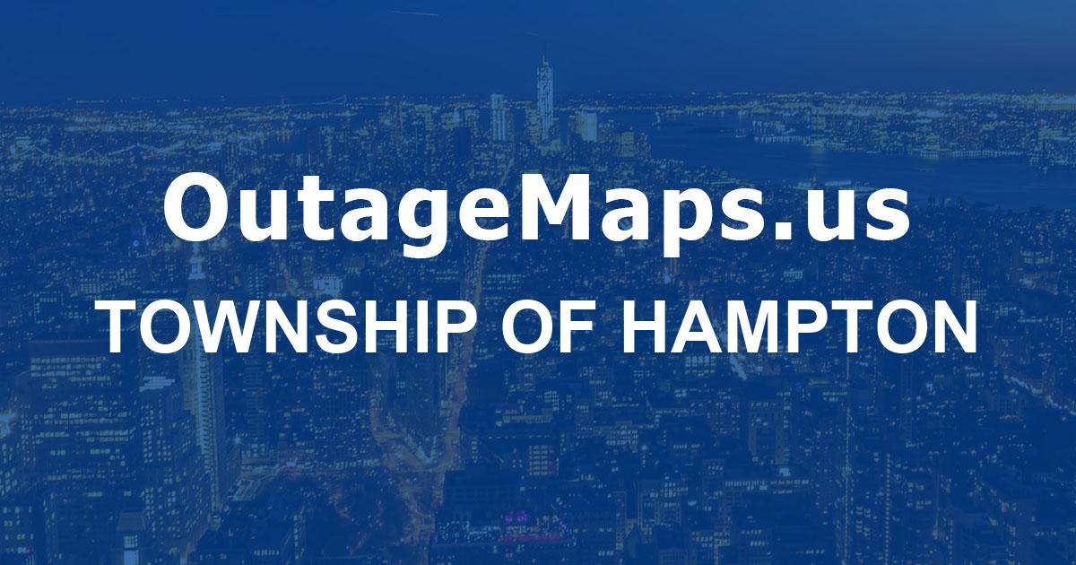 Township of Hampton Power Outages Map