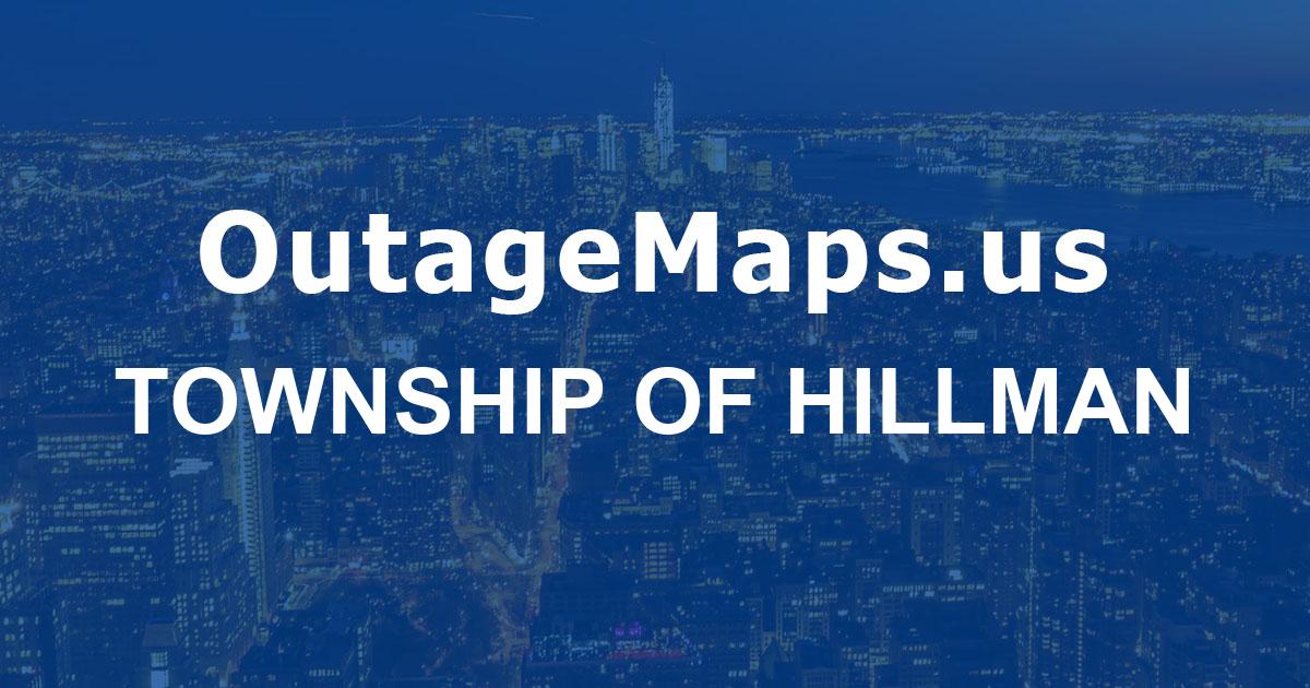 Township of Hillman Power Outages Map