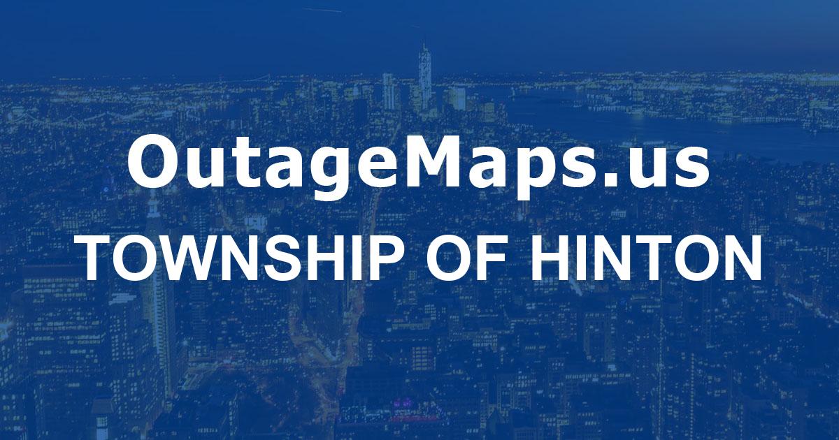 Township of Hinton Power Outages Map