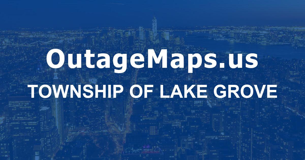 Township of Lake Grove Power Outages Map