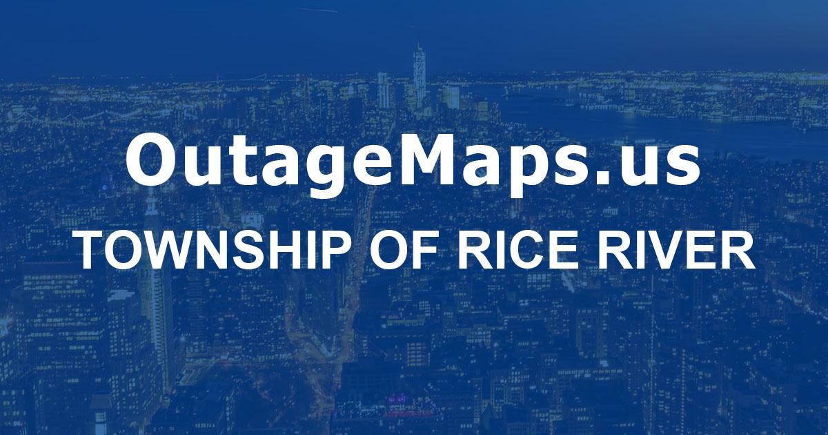 Township of Rice River Power Outages Map