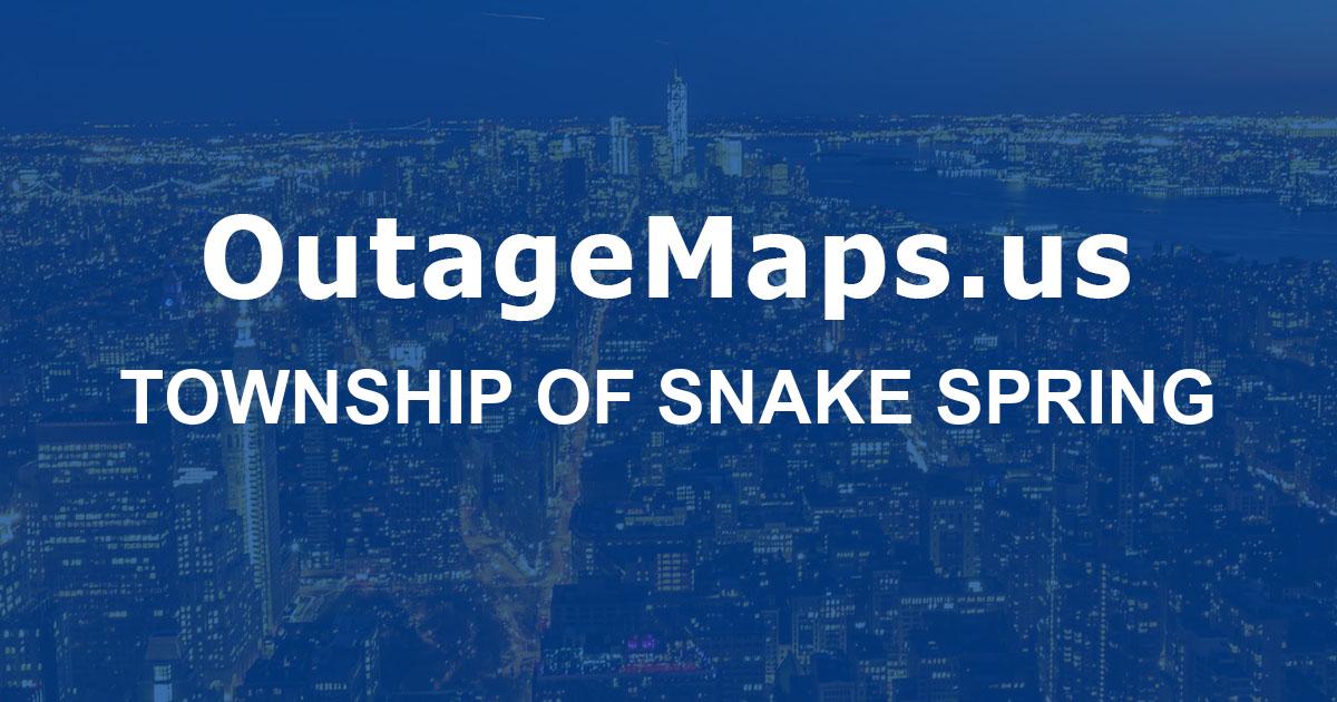 Township of Snake Spring Power Outages Map