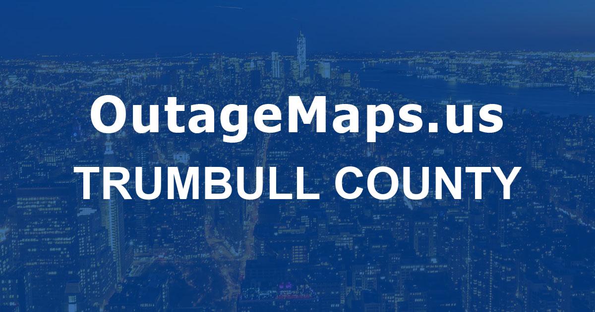Trumbull County Power Outages Map