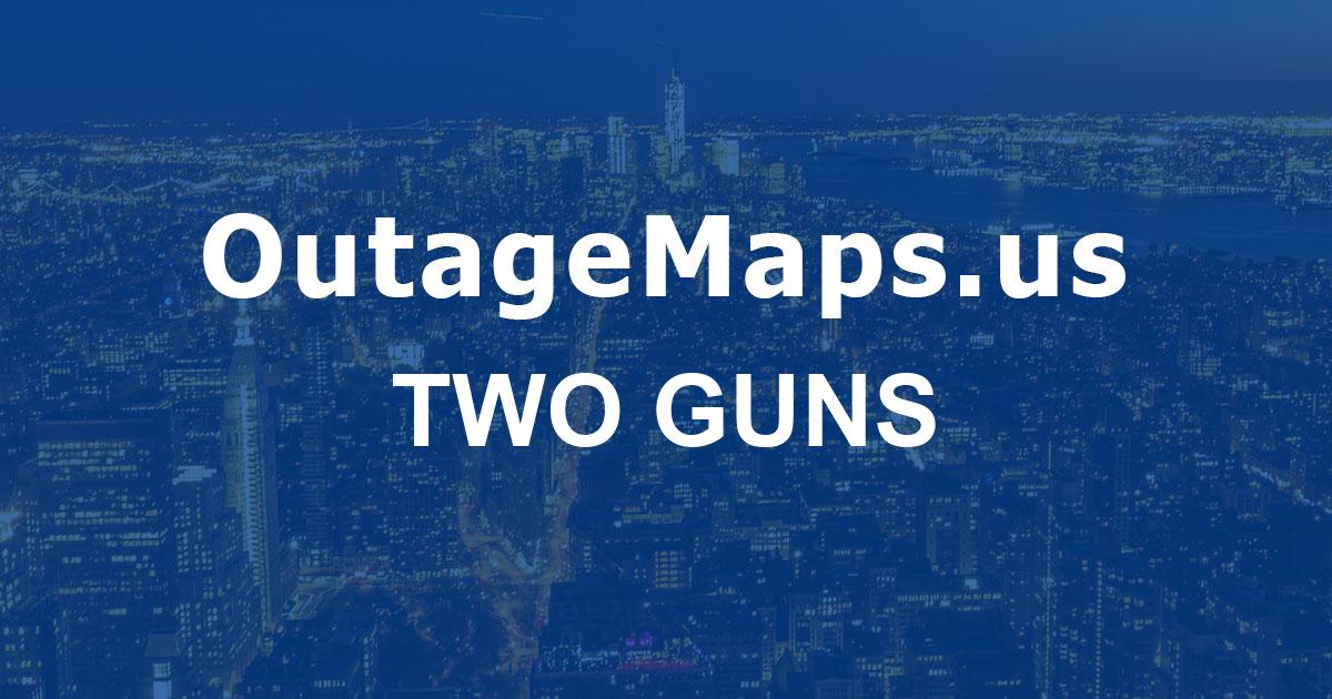 Two Guns Power Outages Map