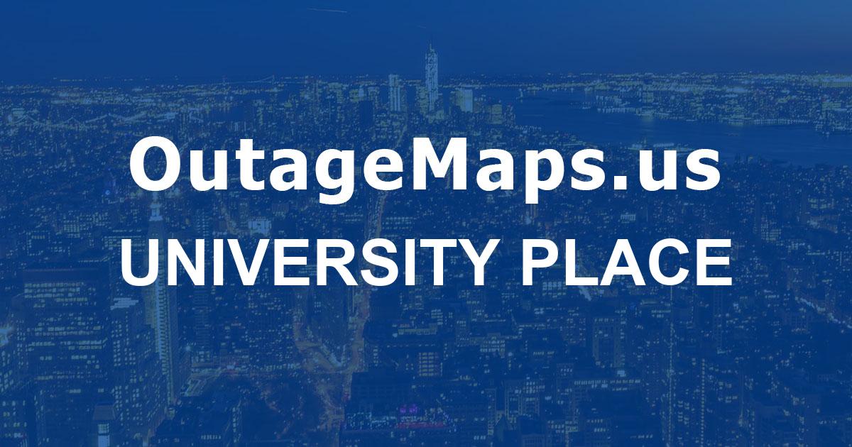 University Place Power Outages Map