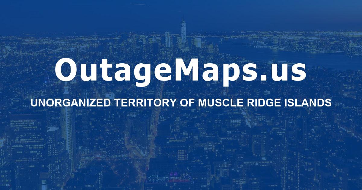 Unorganized Territory of Muscle Ridge Islands Power Outages Map
