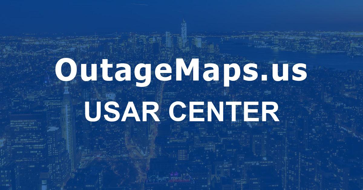USAR Center Power Outages Map