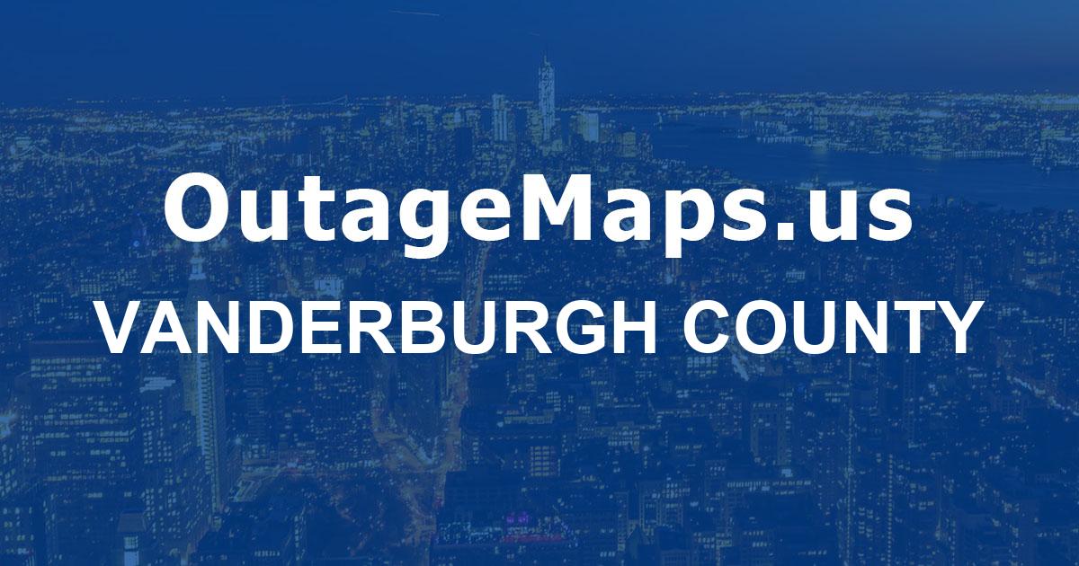 Vanderburgh County Power Outages Map
