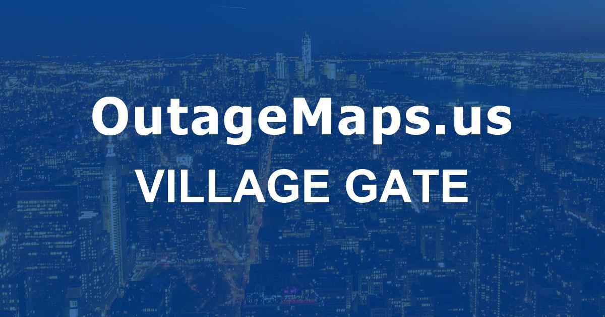 Village Gate Power Outages Map