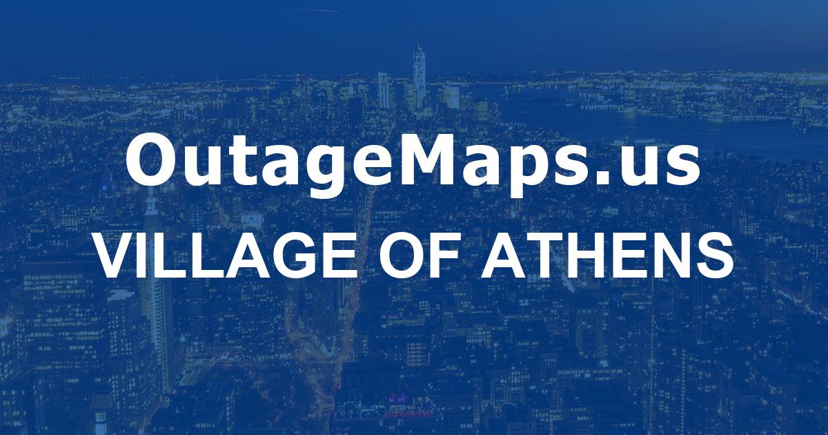 Village of Athens Power Outages Map