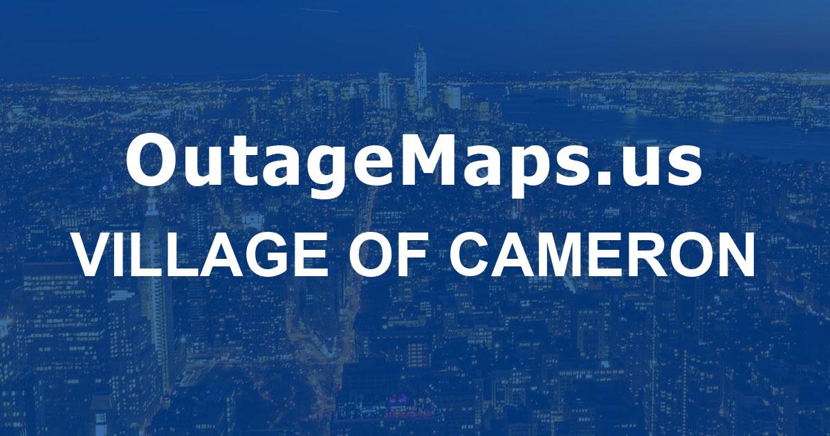 Village of Cameron Power Outages Map