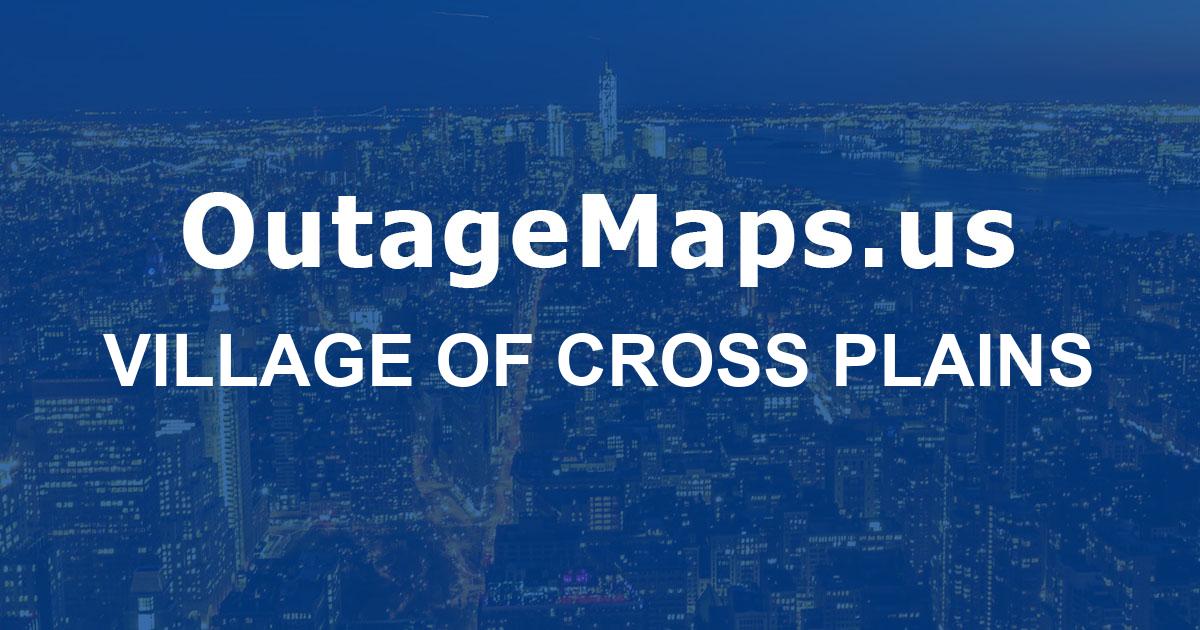 Village of Cross Plains Power Outages Map