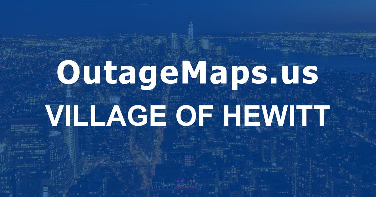 Village of Hewitt Power Outages Map