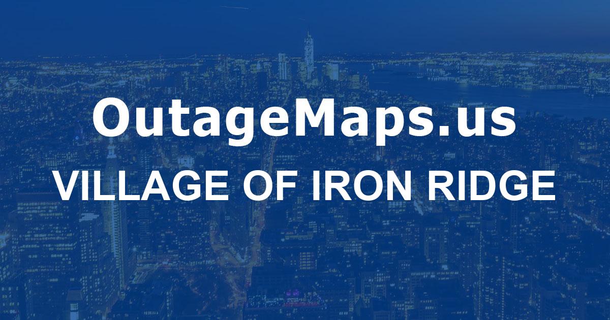 Village of Iron Ridge Power Outages Map
