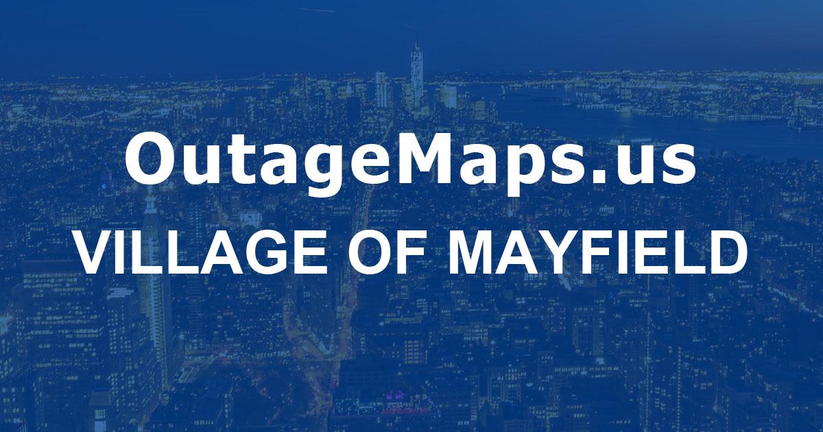 Village of Mayfield Power Outages Map