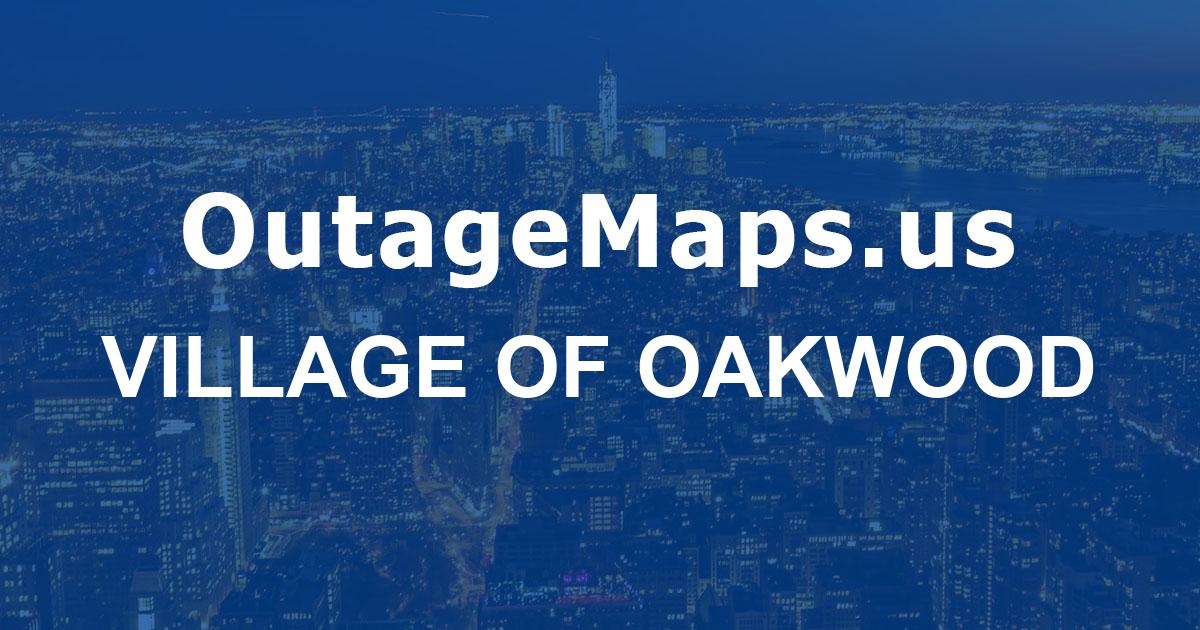 Village of Oakwood Power Outages Map