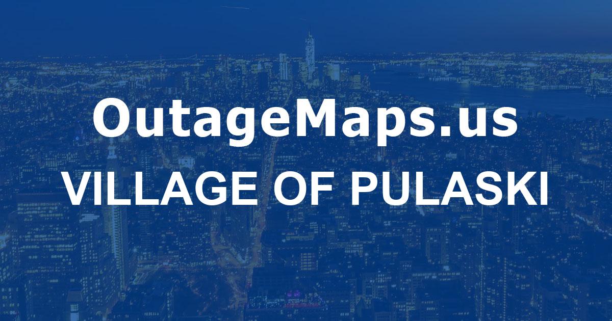 Village of Pulaski Power Outages Map