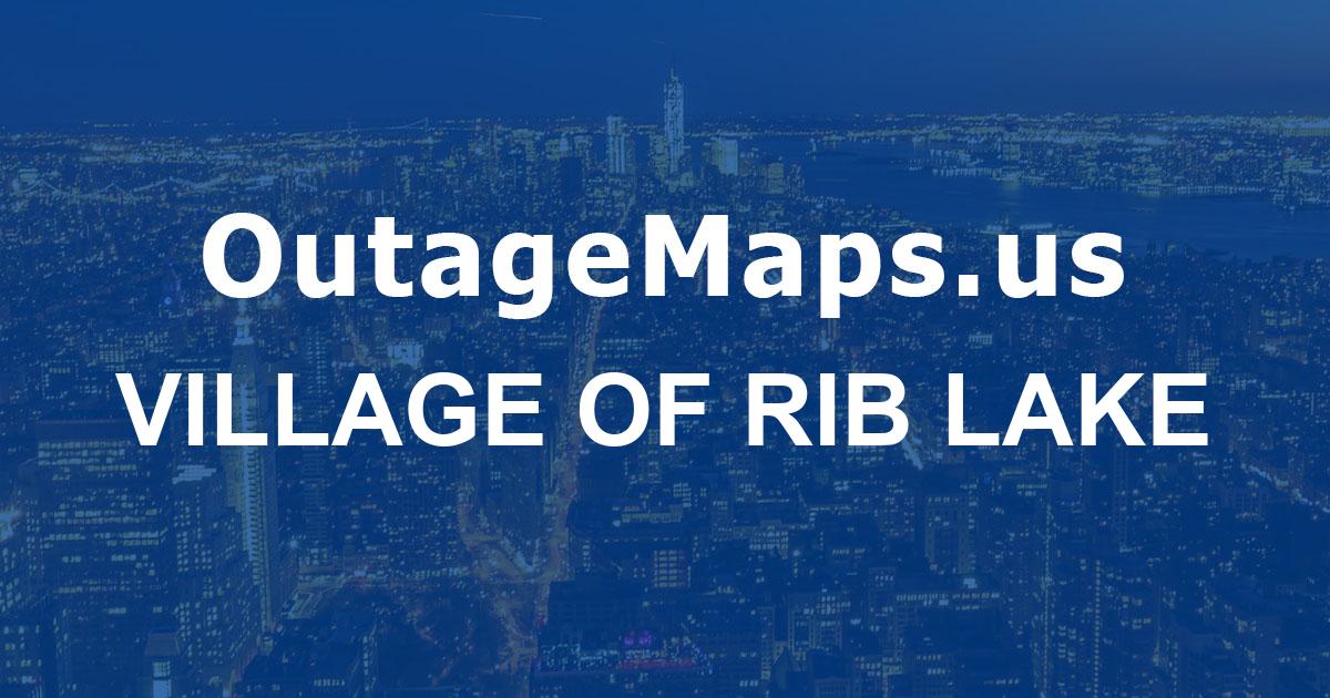 Village of Rib Lake Power Outages Map