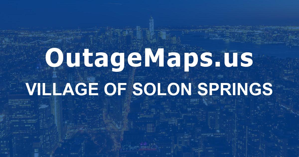 Village of Solon Springs Power Outages Map