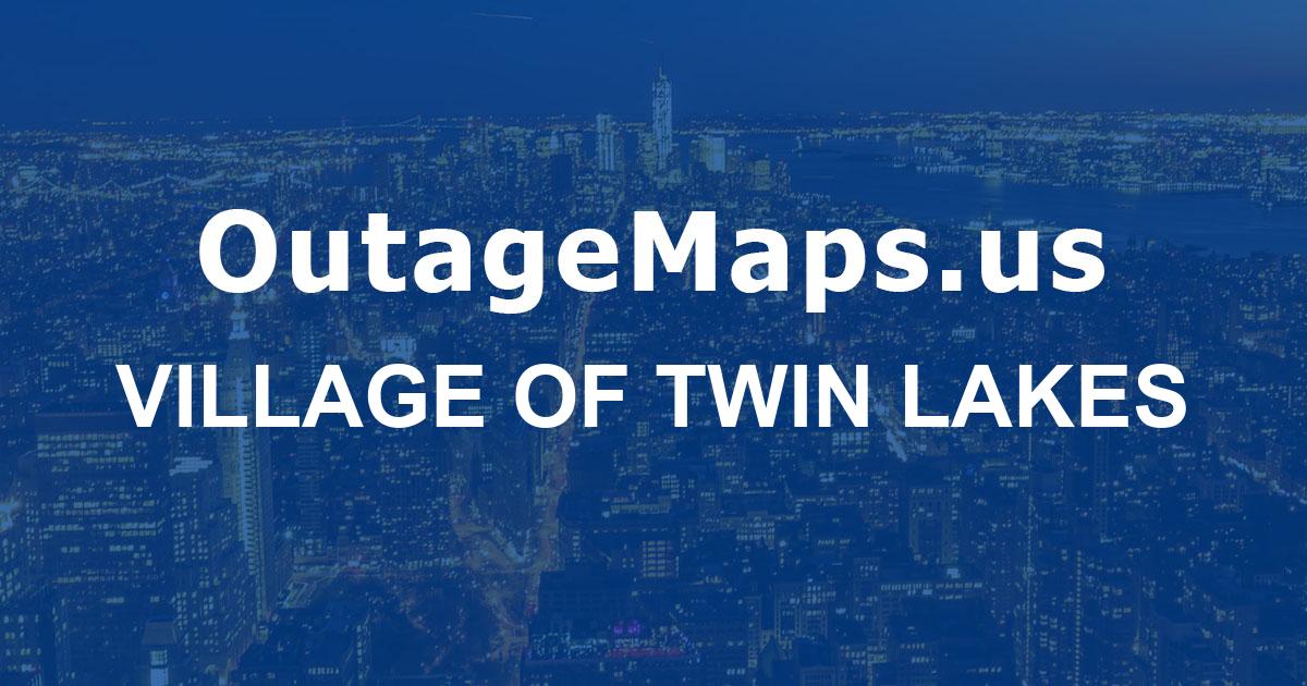 Village of Twin Lakes Power Outages Map