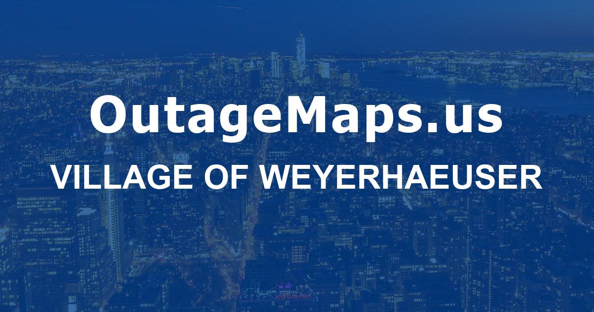 Village of Weyerhaeuser Power Outages Map