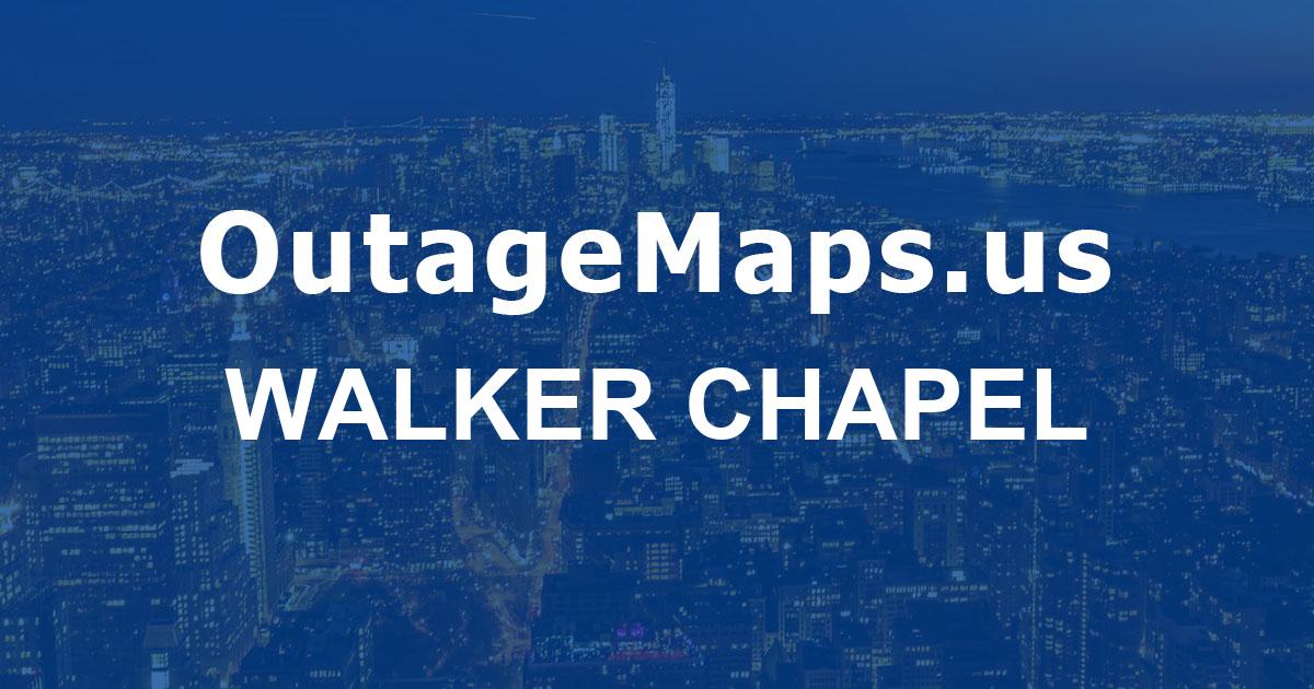 Walker Chapel Power Outages Map