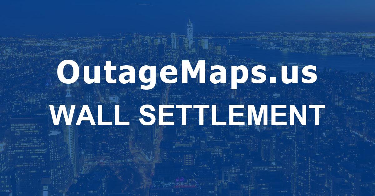 Wall Settlement Power Outages Map