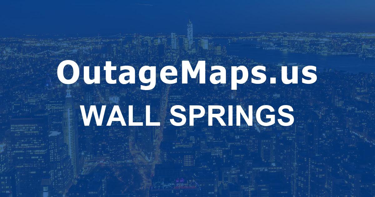 Wall Springs Power Outages Map