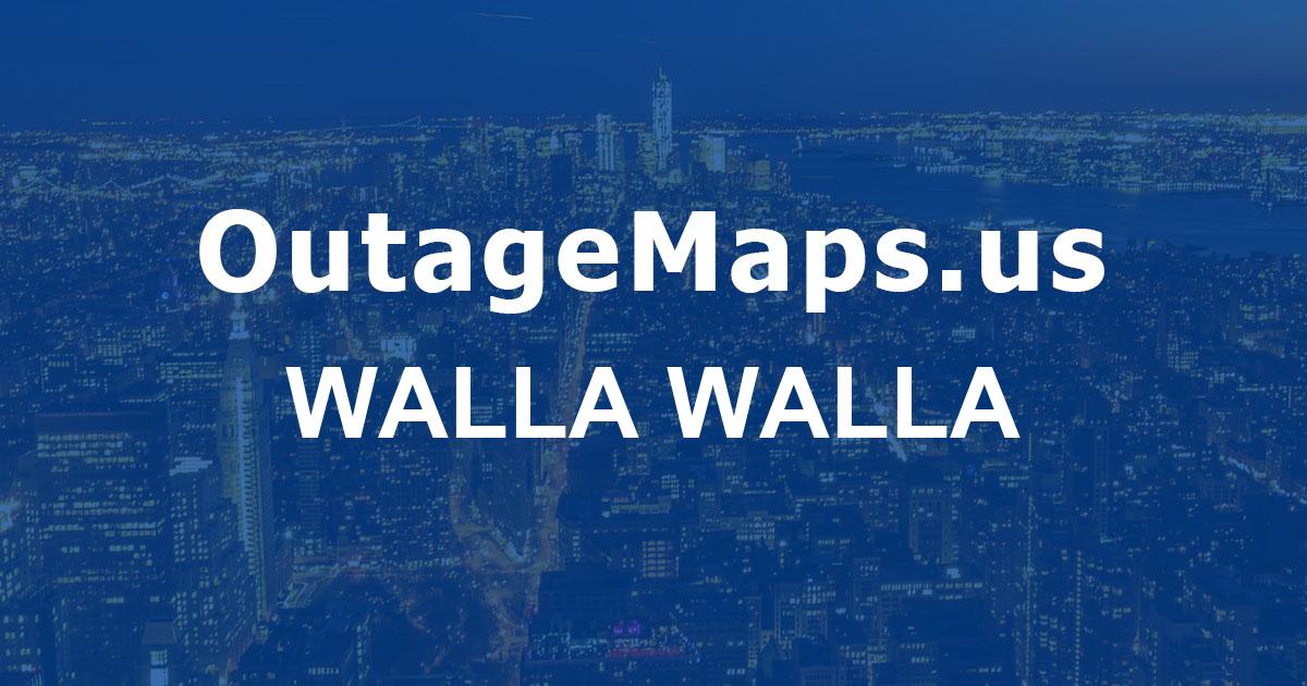 Walla Walla Power Outages Map
