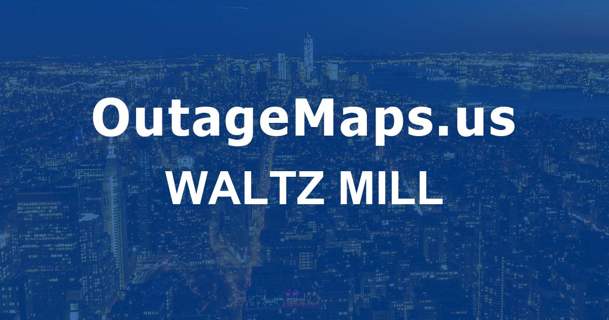 Waltz Mill Power Outages Map