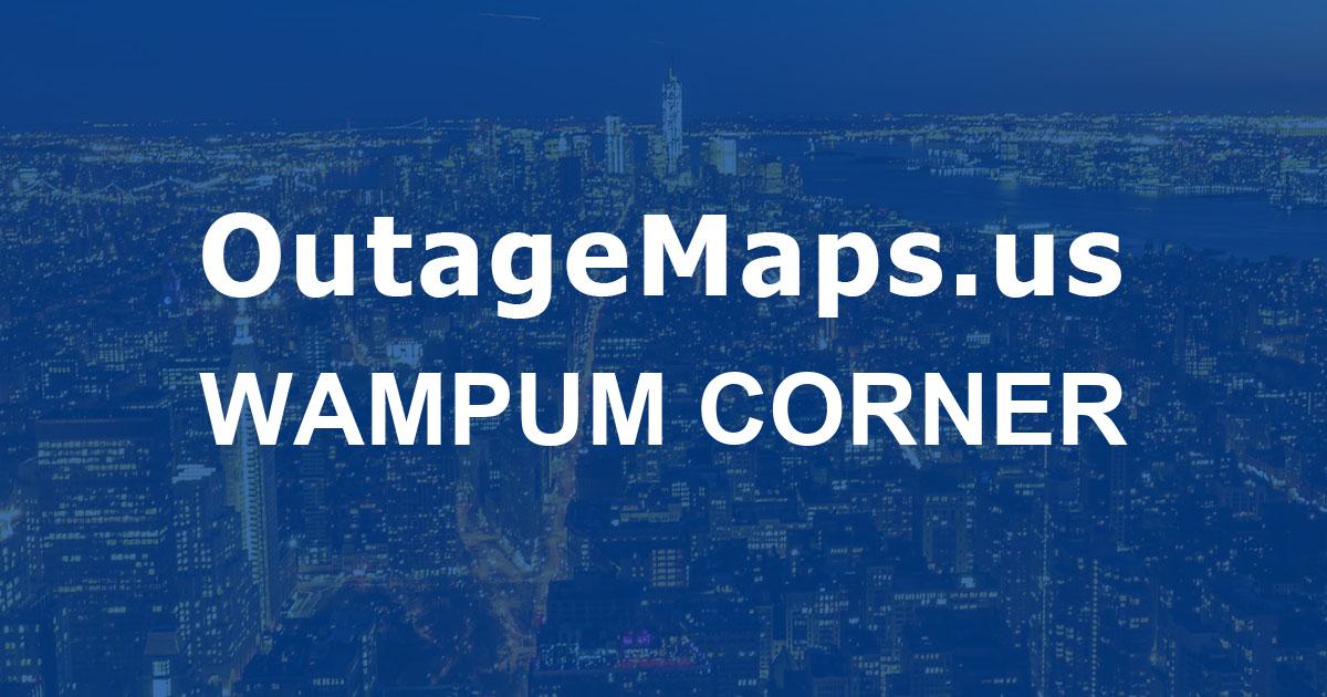 Wampum Corner Power Outages Map