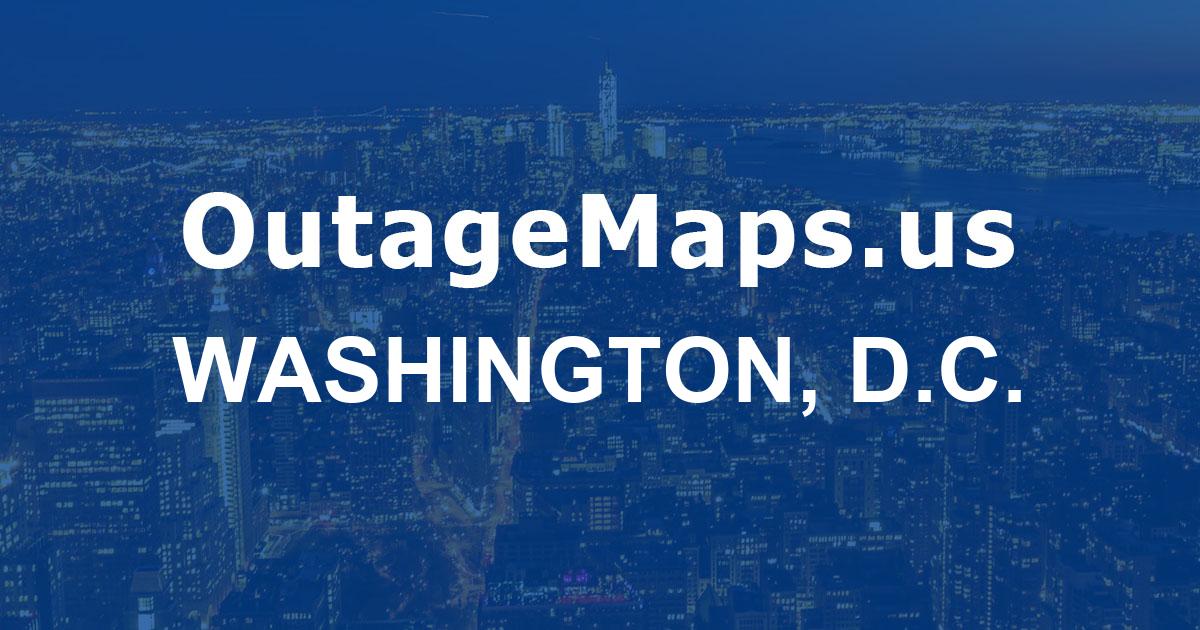 Washington, D.C. Power Outages Map
