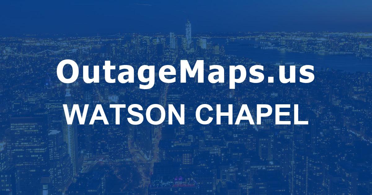 Watson Chapel Power Outages Map