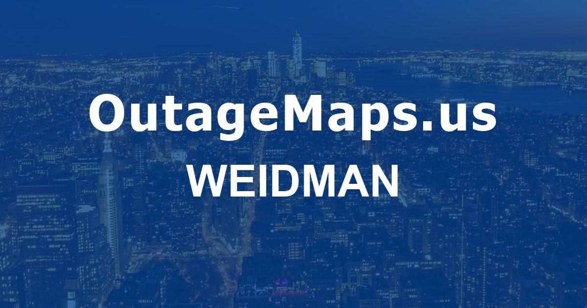 Weidman Power Outages Map