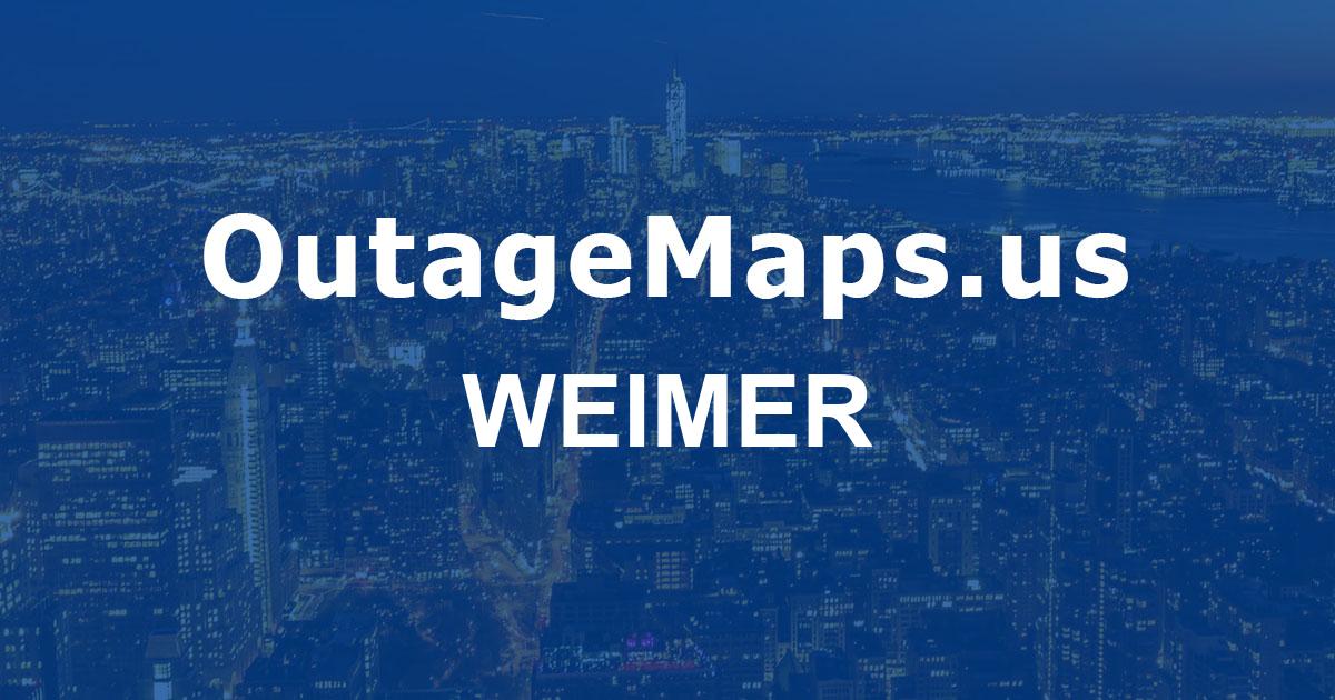 Weimer Power Outages Map