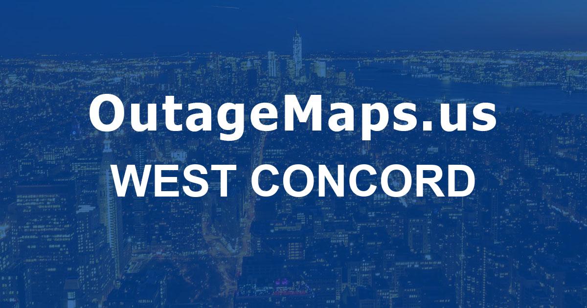 West Concord Power Outages Map