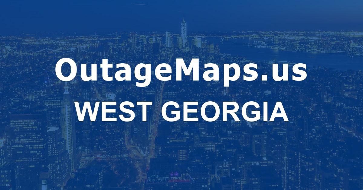 West Georgia Power Outages Map