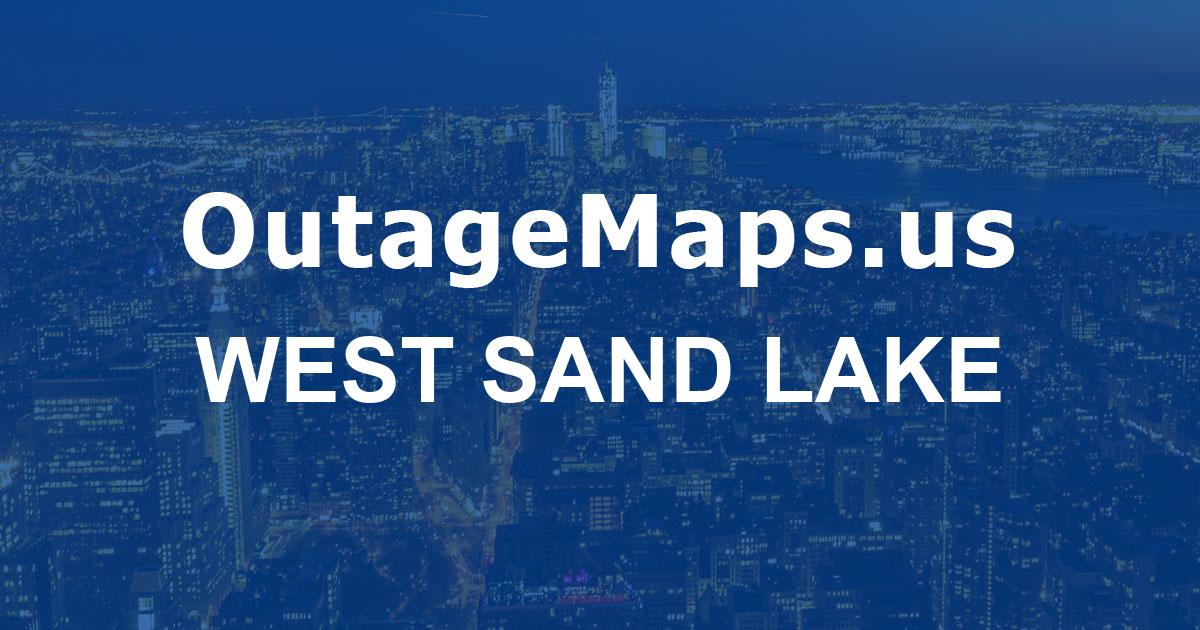 West Sand Lake Power Outages Map