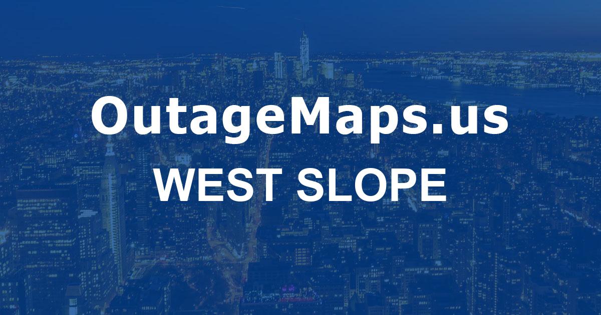 West Slope Power Outages Map