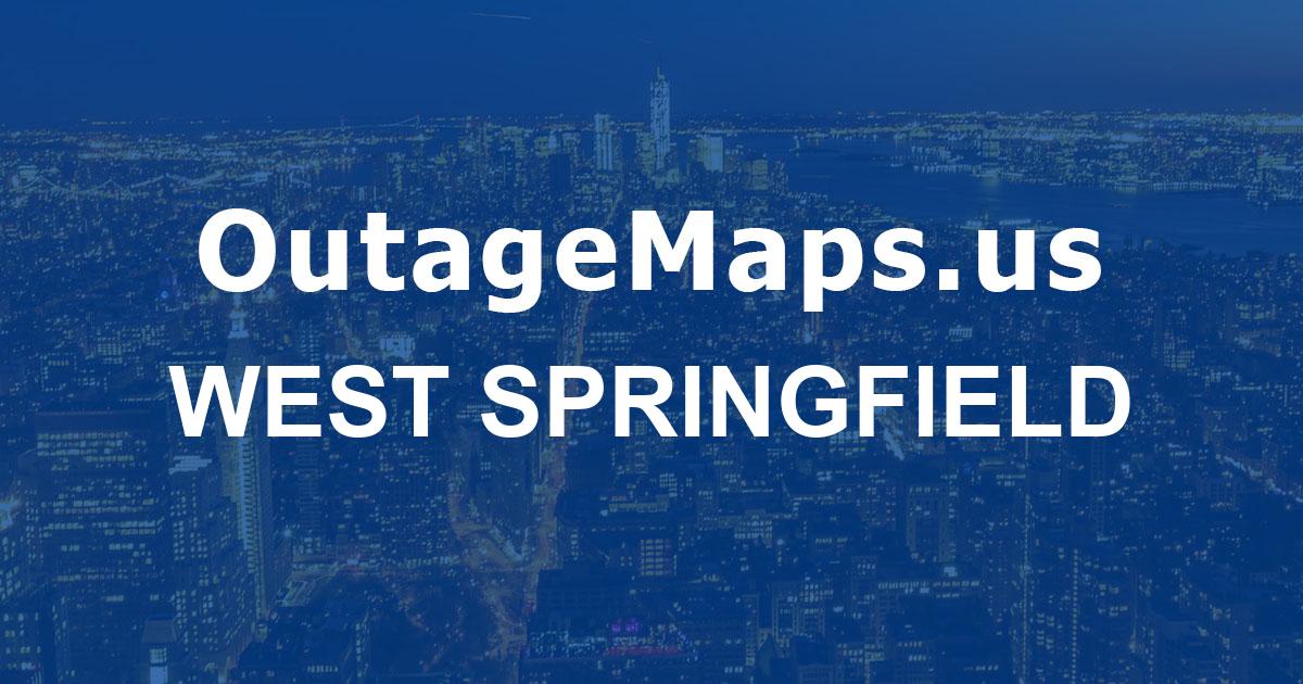 West Springfield Power Outages Map