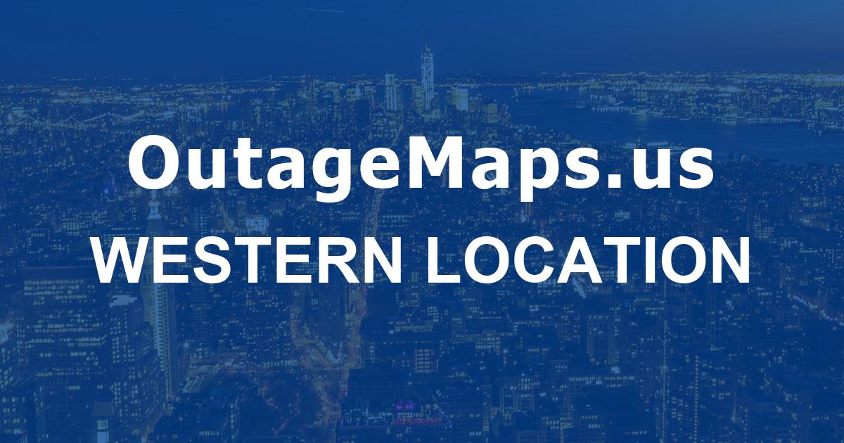 Western Location Power Outages Map